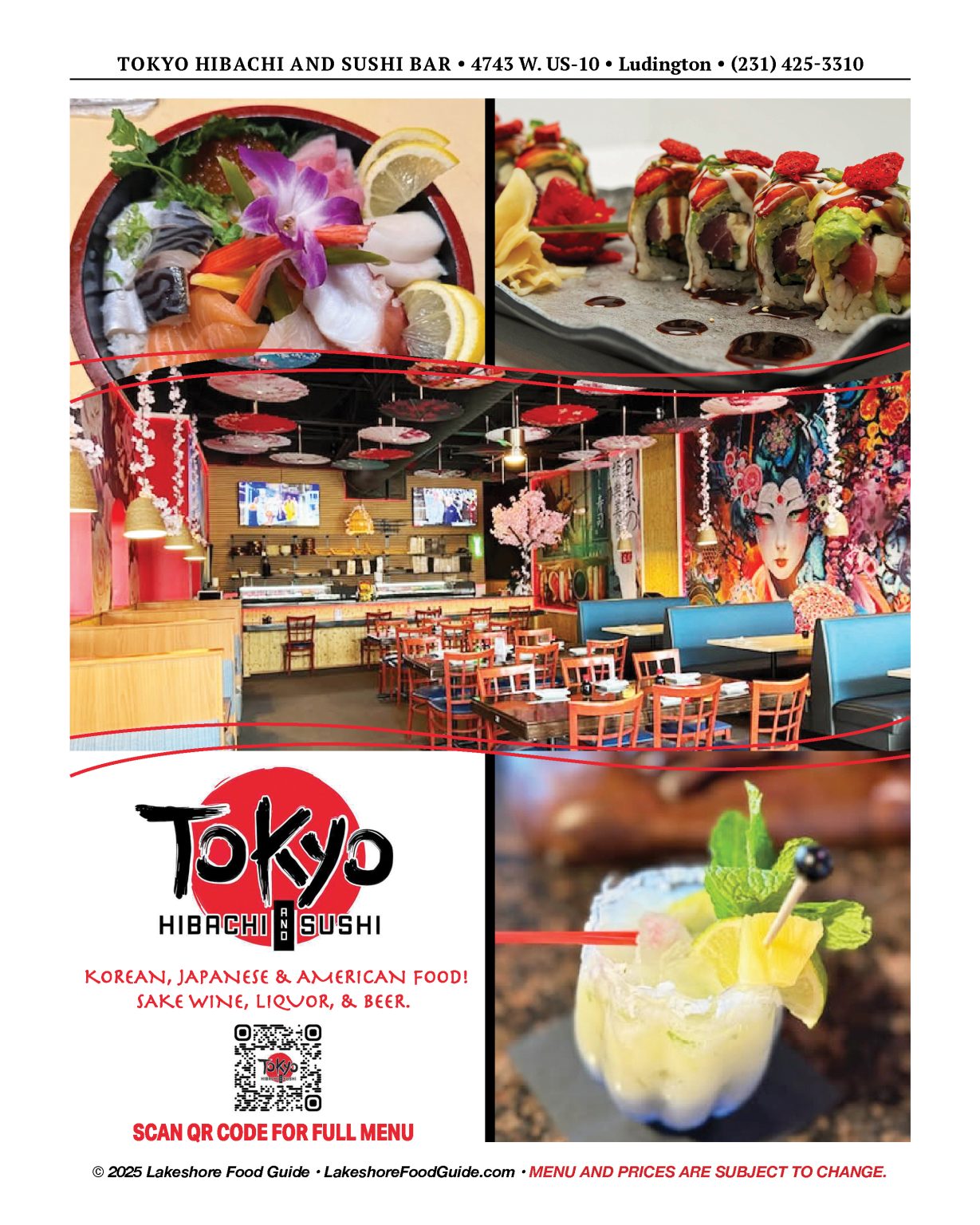 Tokyo Hibachi & Sushi Bar in the Lakeshore Food Guide - West Michigan ...