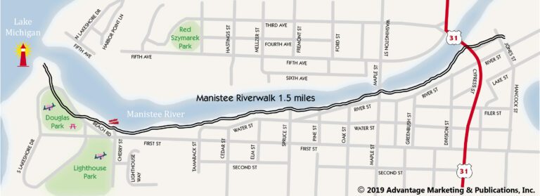 Manistee's Riverwalk - West Michigan Guides